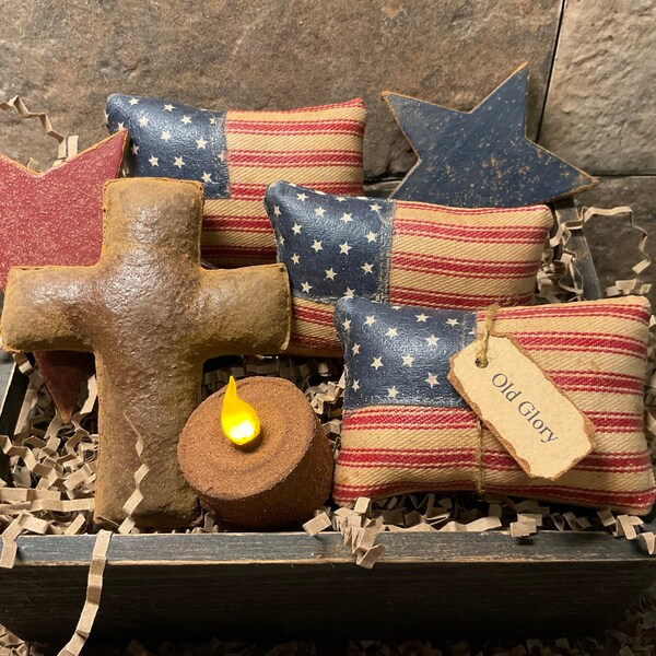 Primitive Flag - Etsy