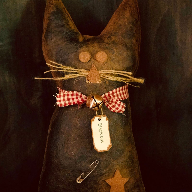 Primitive Cat - Etsy