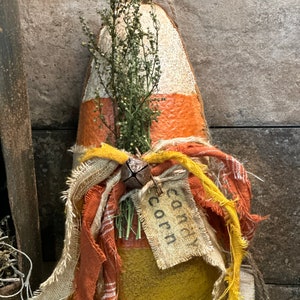 Primitive Candy Corn Ornie With Wire Loop Hanger - Etsy
