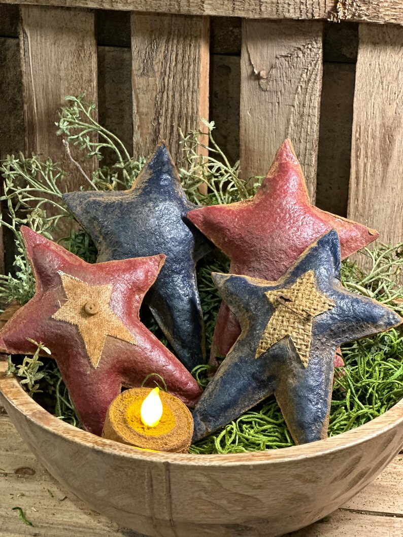 Primitive American Flag and Primitive Stars Bowl Fillers 2023 - Etsy