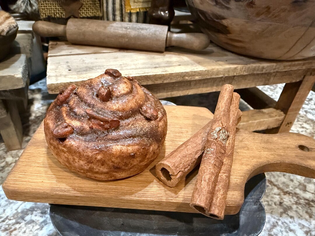 Primitive Fake Pecan Roll for Tiered Tray or Bowl Filler - Etsy