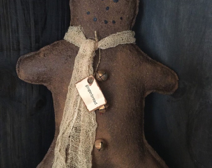 Primitive Gingerbread Man - Etsy