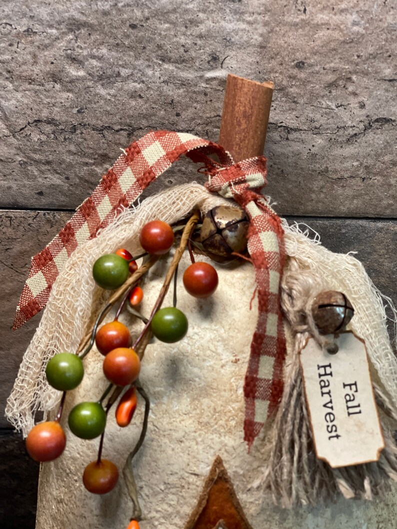 Primitive Harvest / Fall Large Antique White Pumpkin With | Etsy