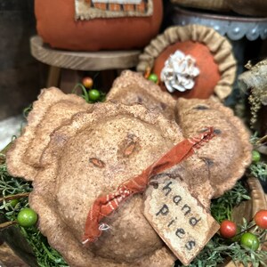Primitive Faux Hand Pies and Optional Flour Sack Bowl Fillers / Tiered ...