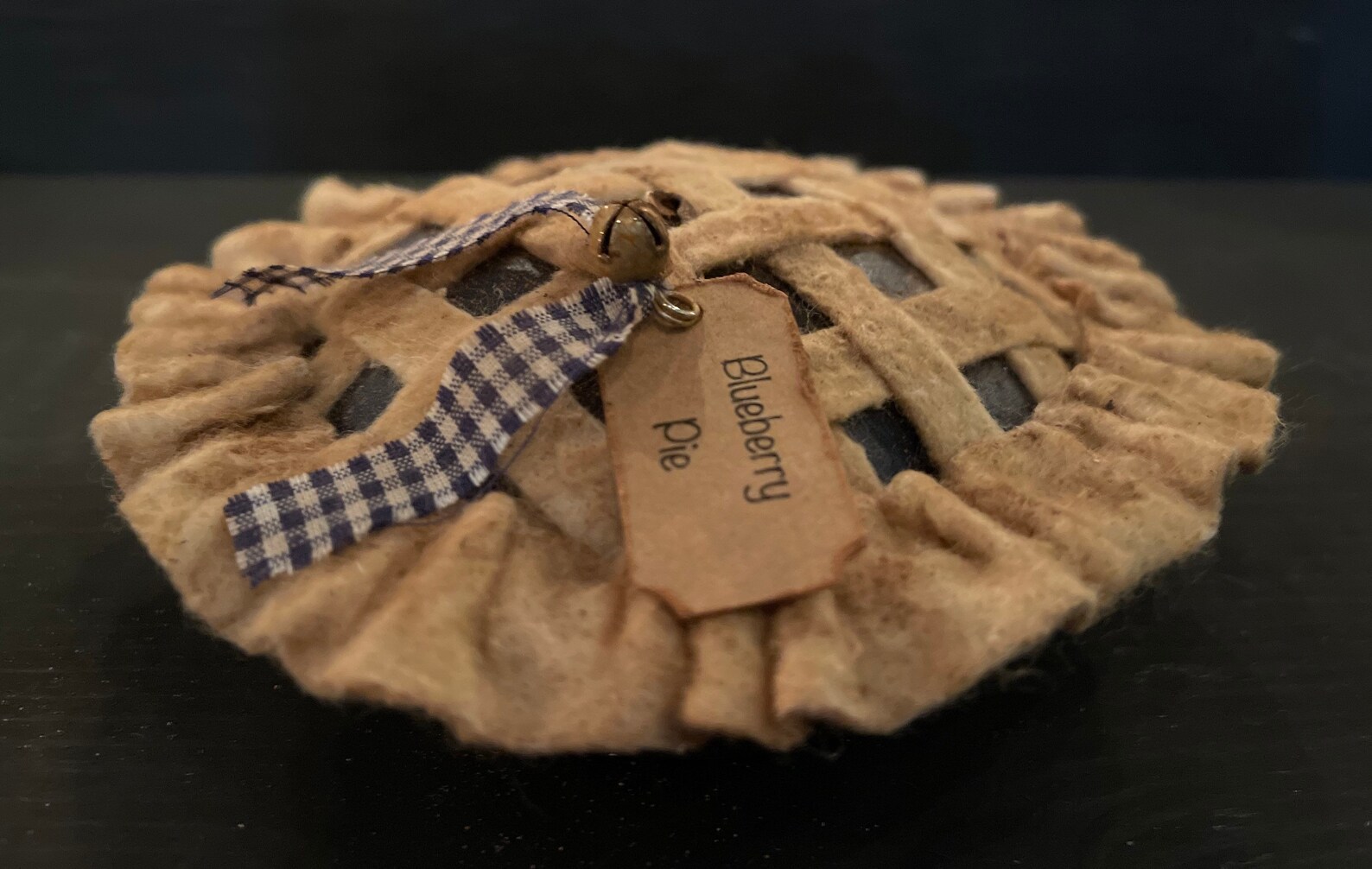 Primitive Fake Mini Blueberry Pie Tiered Tray Decor / Shelf Sitter / 5 ...