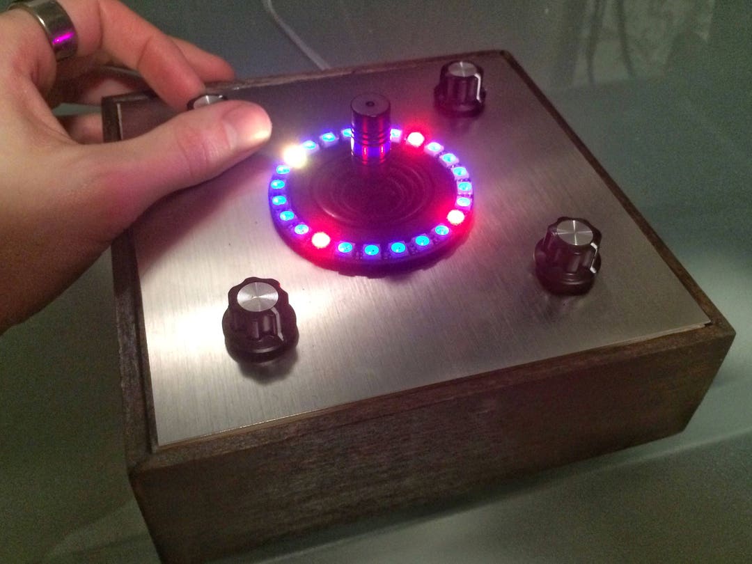 QUADORBIT Handmade MIDI Controller With LED Joystick and 4 Knobs - Etsy