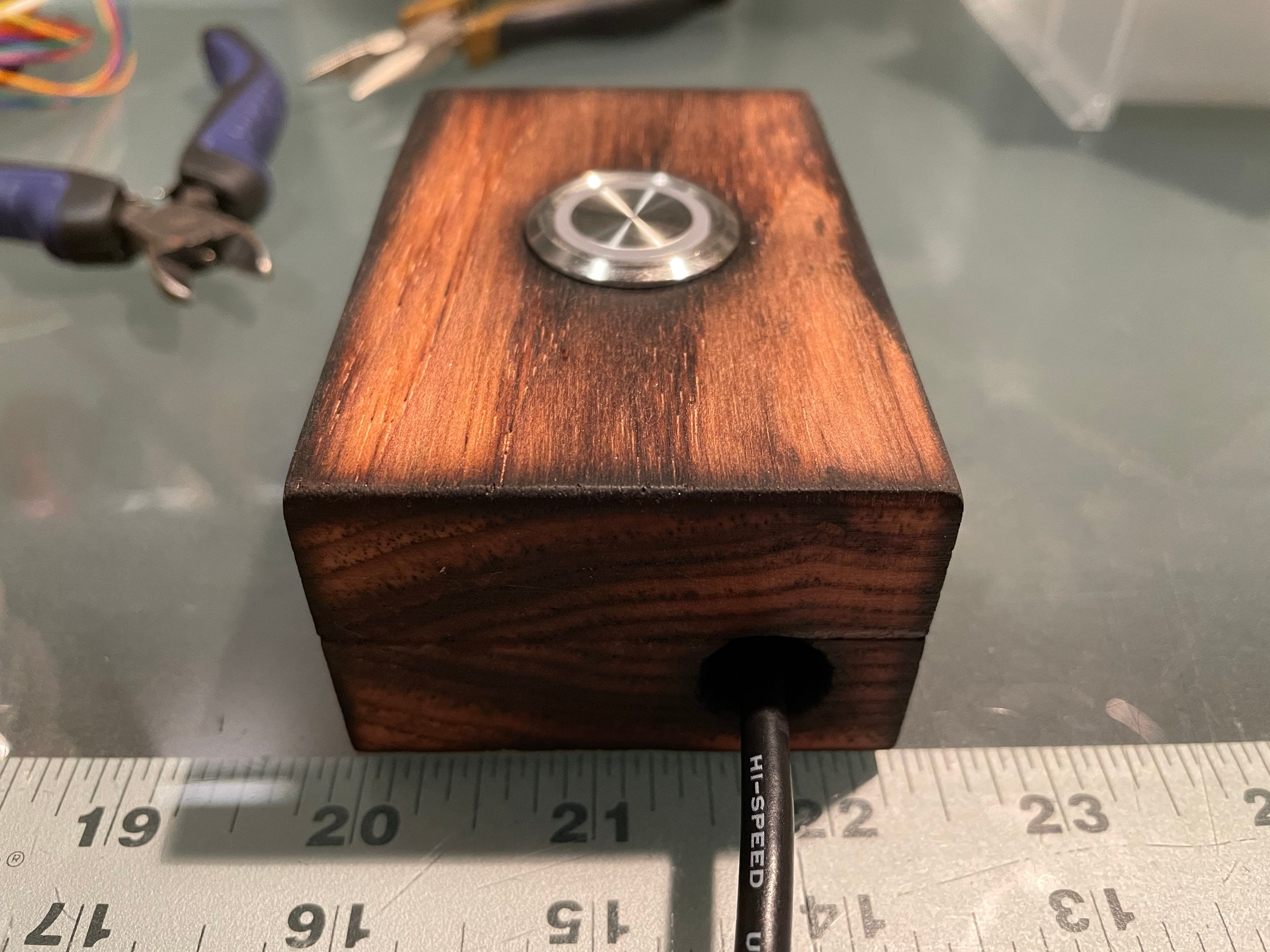 ENGAGE Button MIDI Bypass Toggle Switch Handmade Hickory Remote USB ...