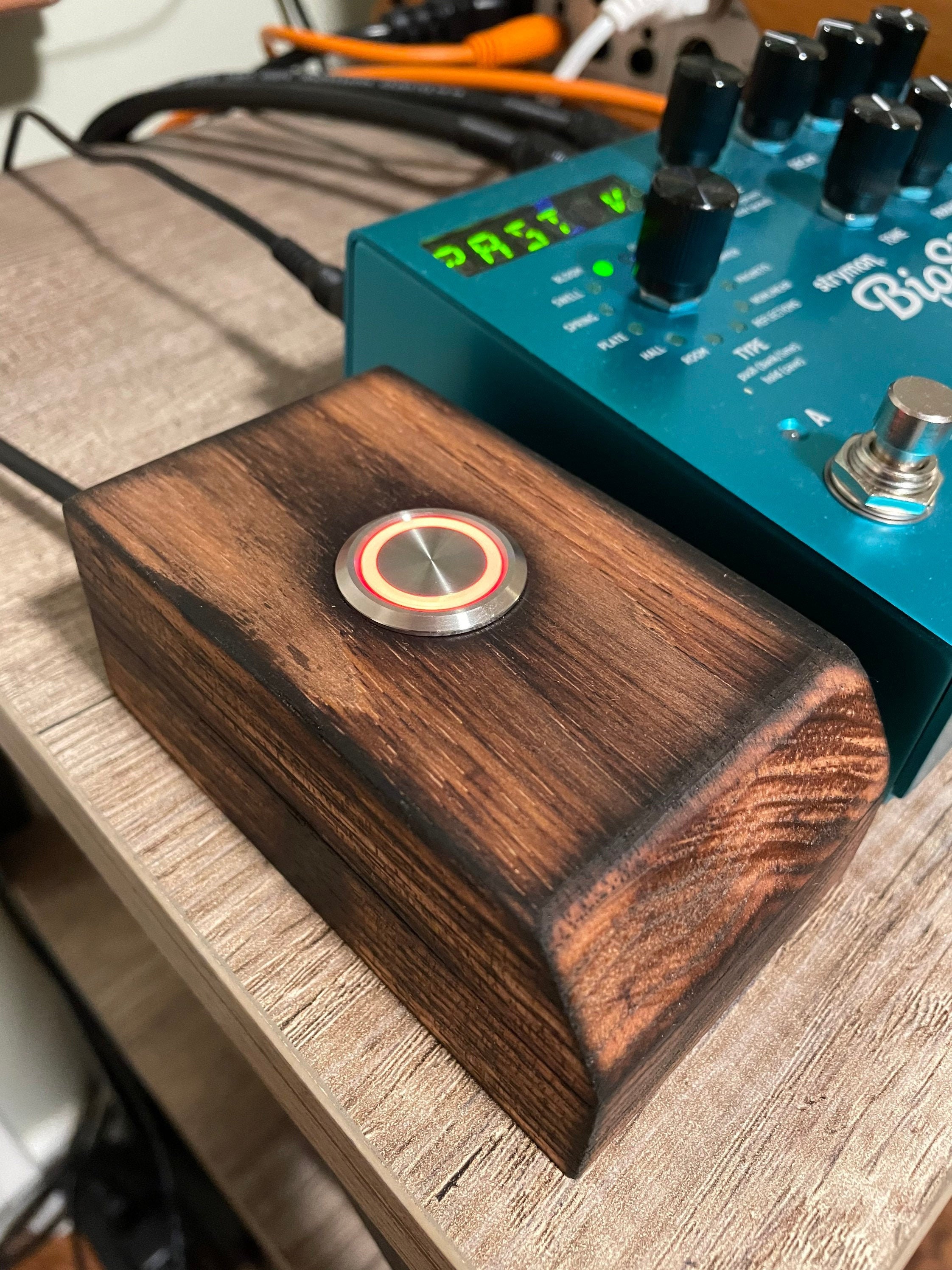 ENGAGE Button MIDI Bypass Toggle Switch - Handmade Hickory Remote USB ...