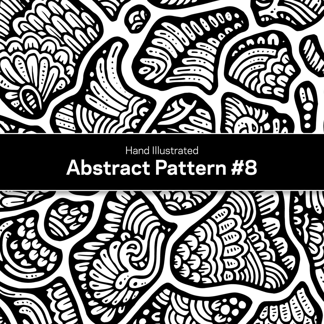 Hand Illustrated Abstract SVG Pattern 8 - Etsy