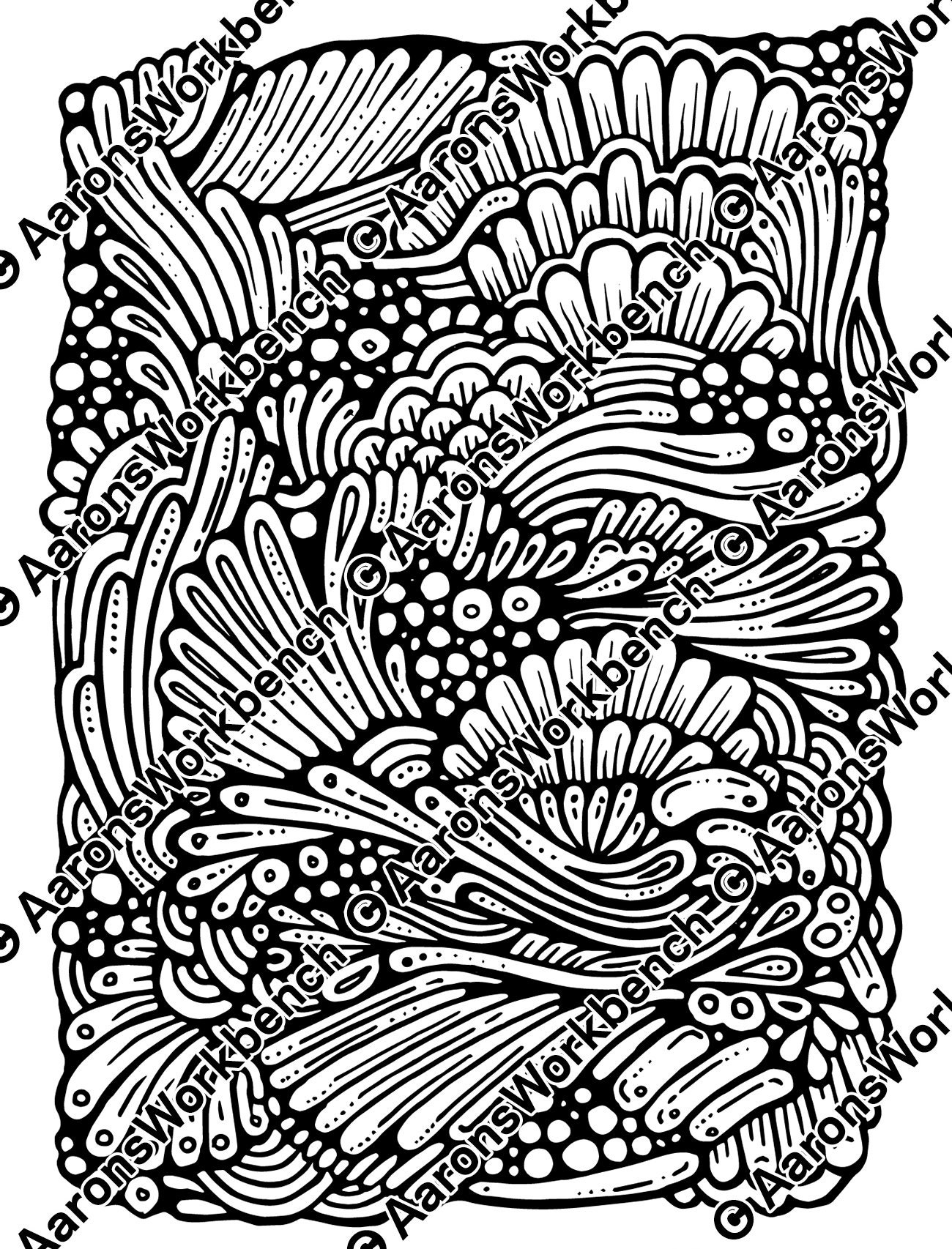 Hand Illustrated Abstract SVG Pattern 3 - Etsy