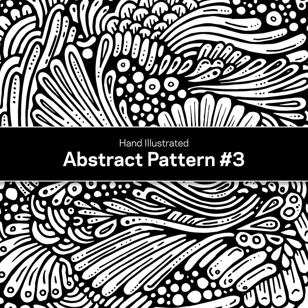 Hand Illustrated Abstract SVG Pattern 3 - Etsy