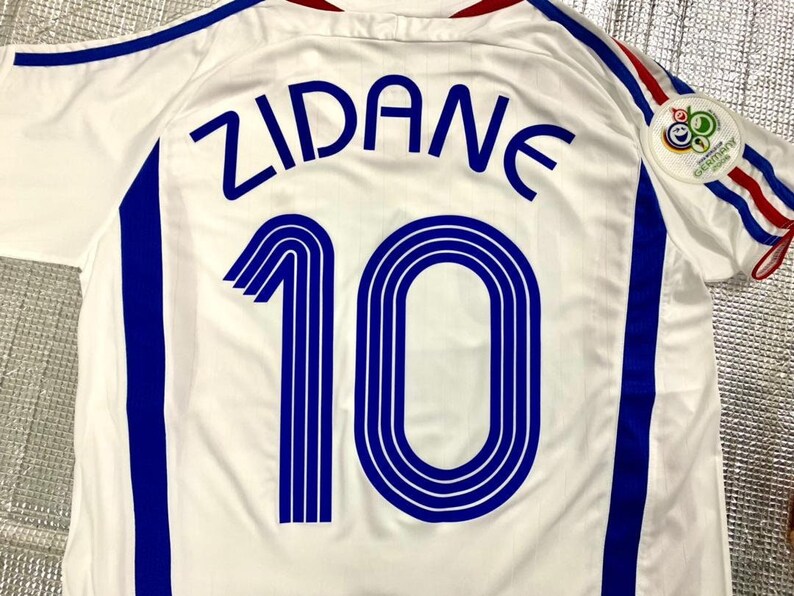 France Zidane World Cup Final Retro Jersey - Etsy UK