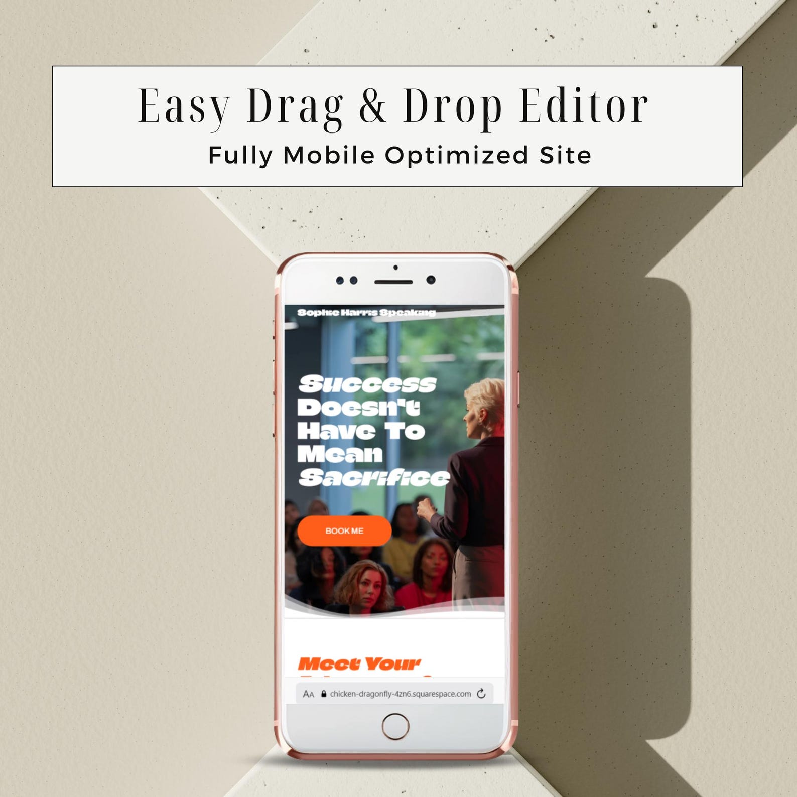 Squarespace 7.1 Speaker Website Template, One Page Template - Etsy