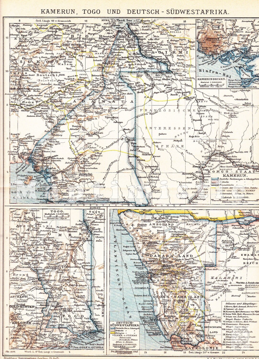 Art & Collectibles Lithographs Original 1896 Antique Colour lithography ...