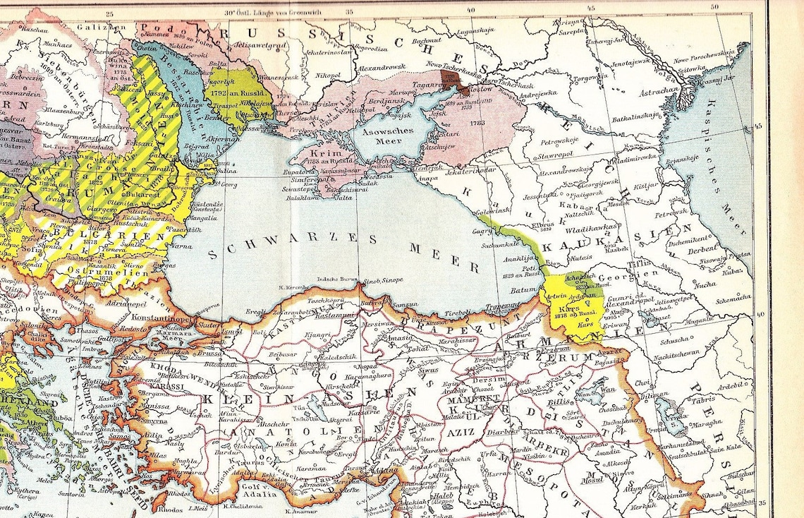 1894 eastern Question Diplomatic History of the | Etsy