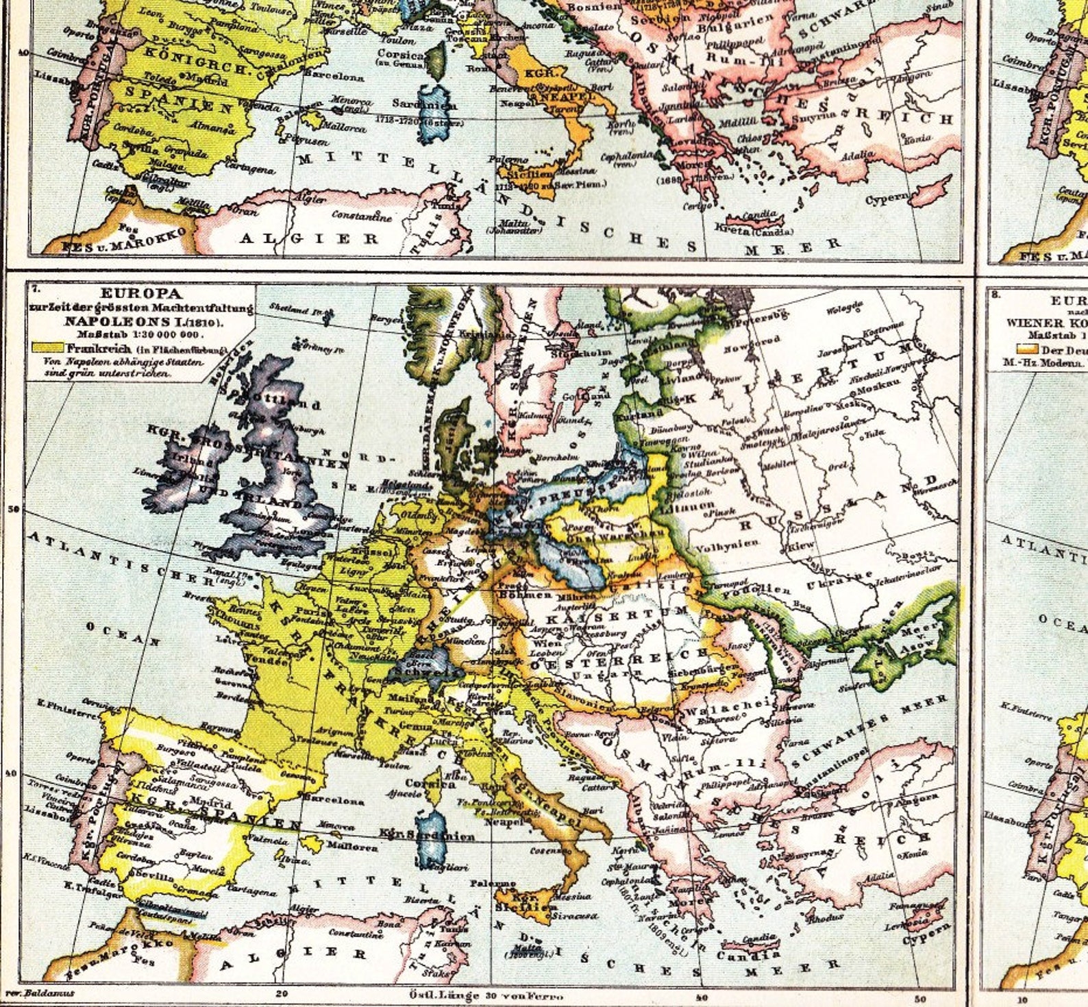 1898 Territorial DEVELOPEMENT of EUROPE, Historical Map of Europe ...