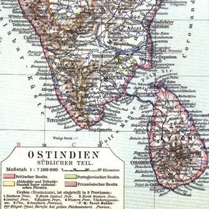 1926 East India - the Indian Subcontinent - South, Ceylon - Sri Lanka ...