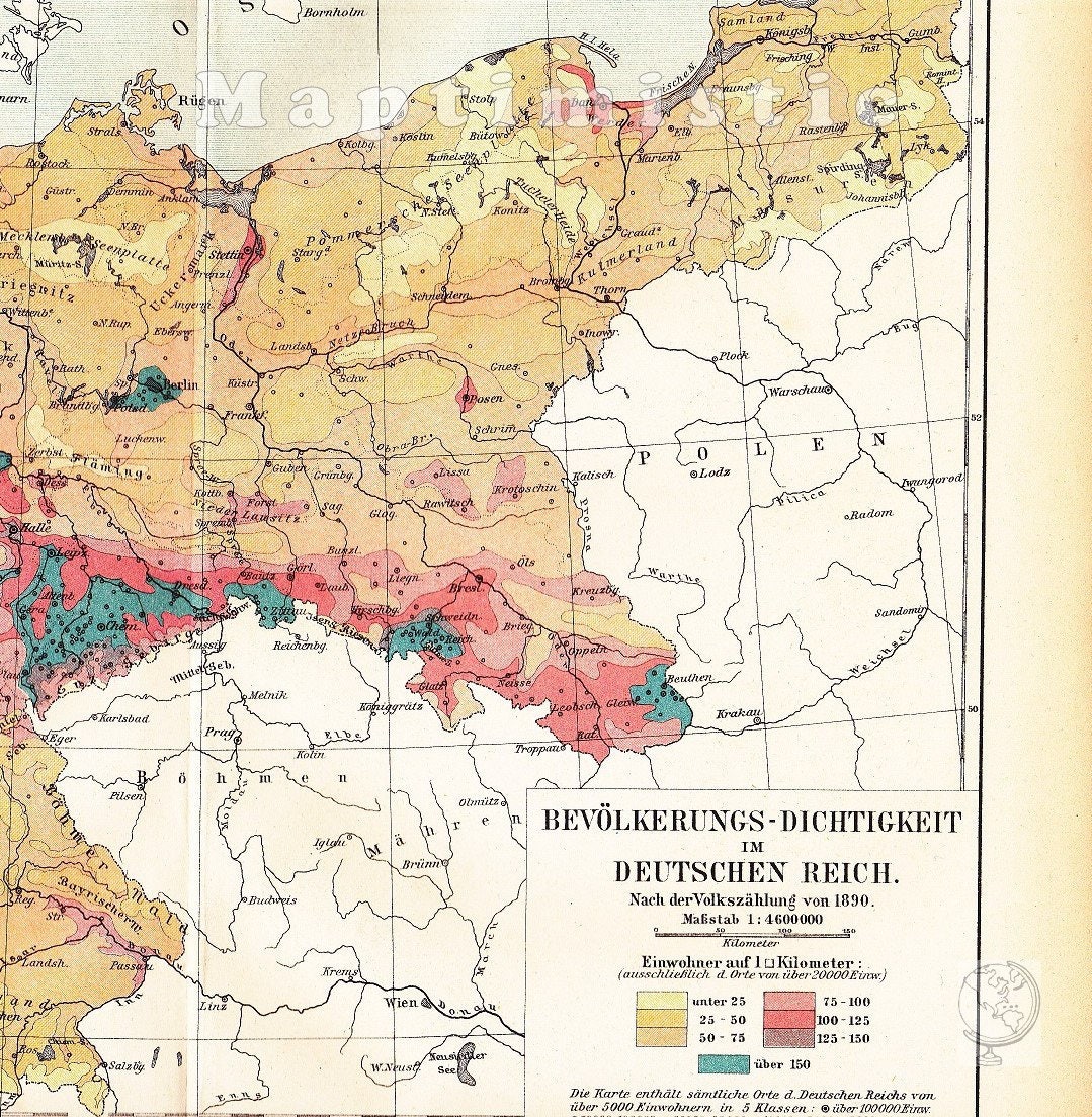 Home Décor 1893 Population Consistence in the German Empire by the 1890 ...