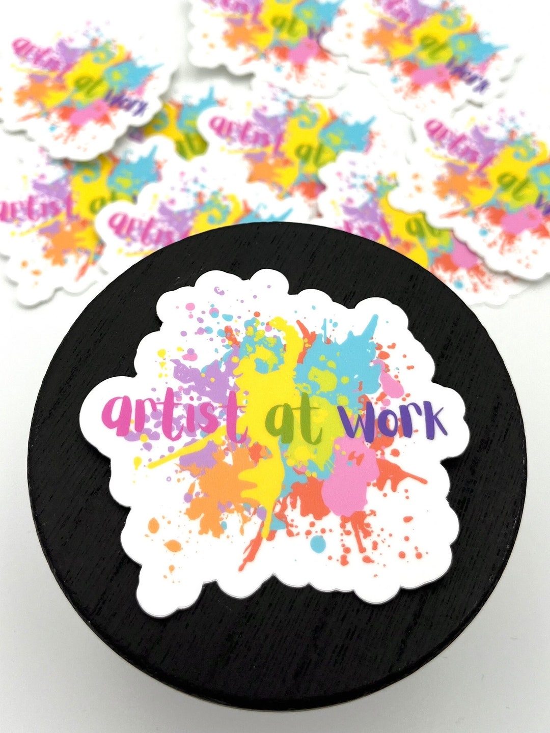 Artist at Work Vinyl Waterproof Sticker - Etsy