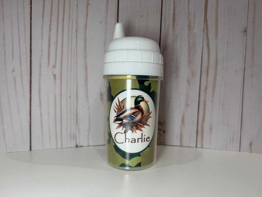 Camo Hunting Duck Kids Cup, Hunting Duck Sippy Cup, - Boys Hunting ...