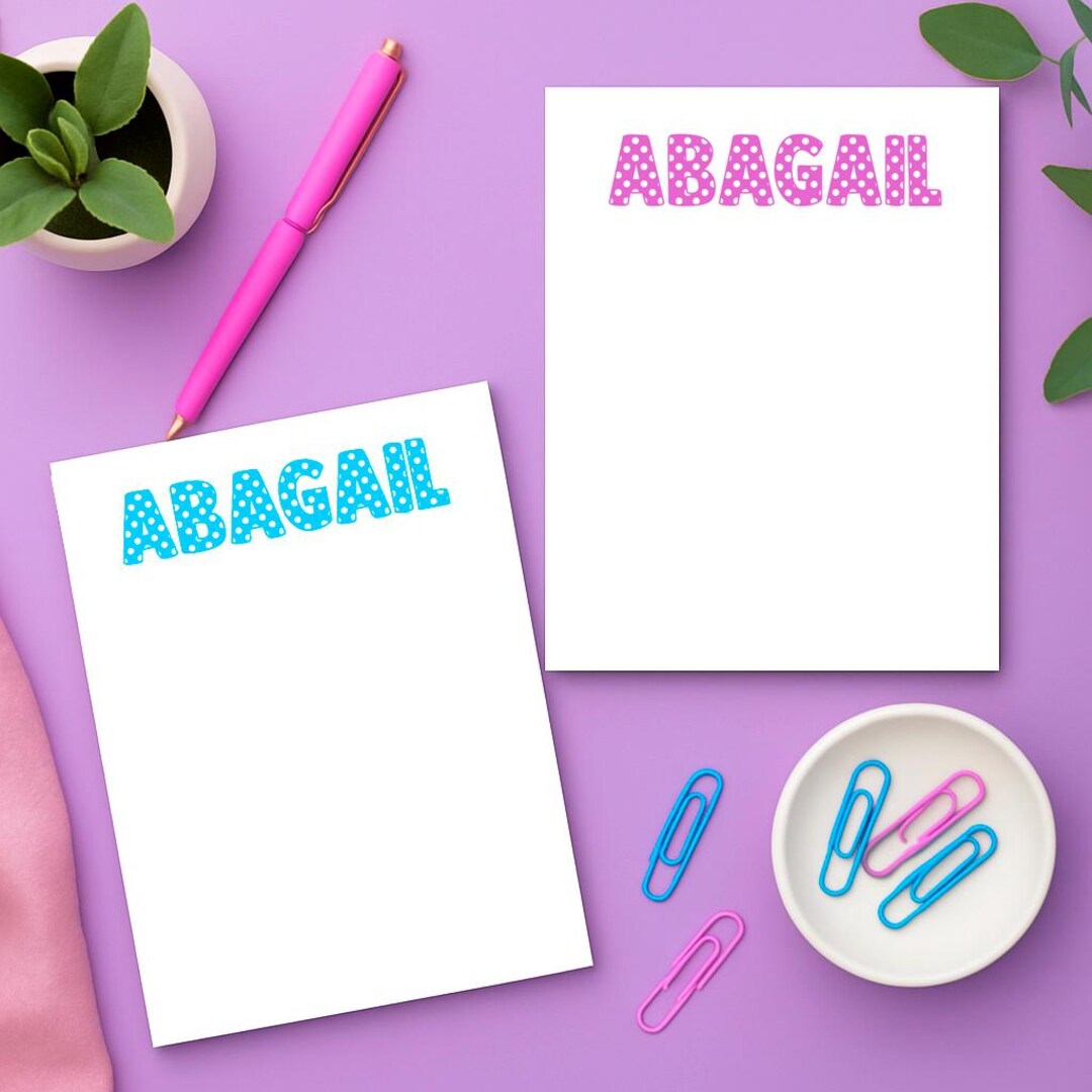 Personalized Note Pad, Monogram Notepad, Teacher Gifts, Birthday Gift ...