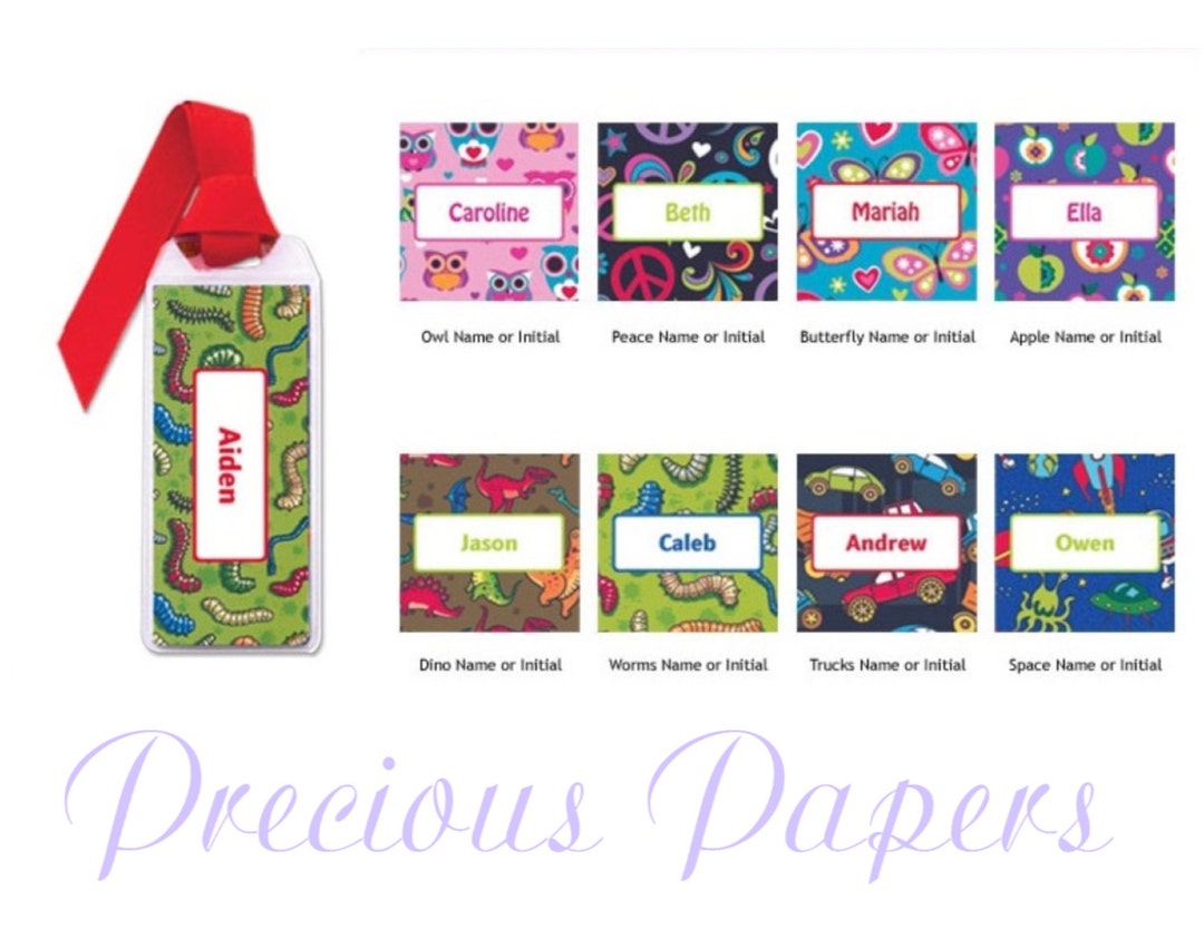 Personalized Bookmarks - Bug Book Marks, Peace Sign Bookmarks ...