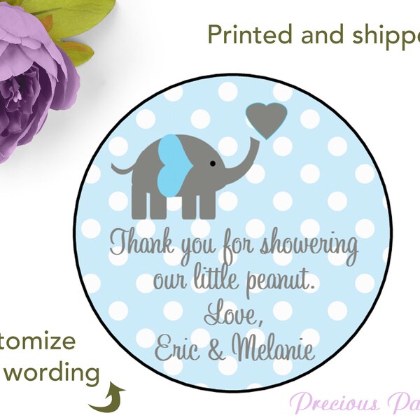 Elephant Labels - Etsy