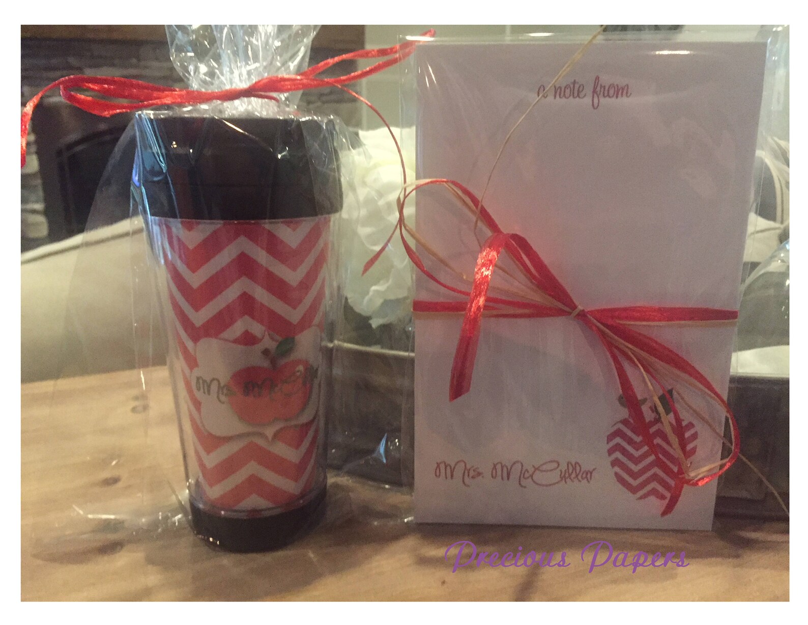 Personalized Teacher Notepad and Travel Mug Set Teacher - Etsy