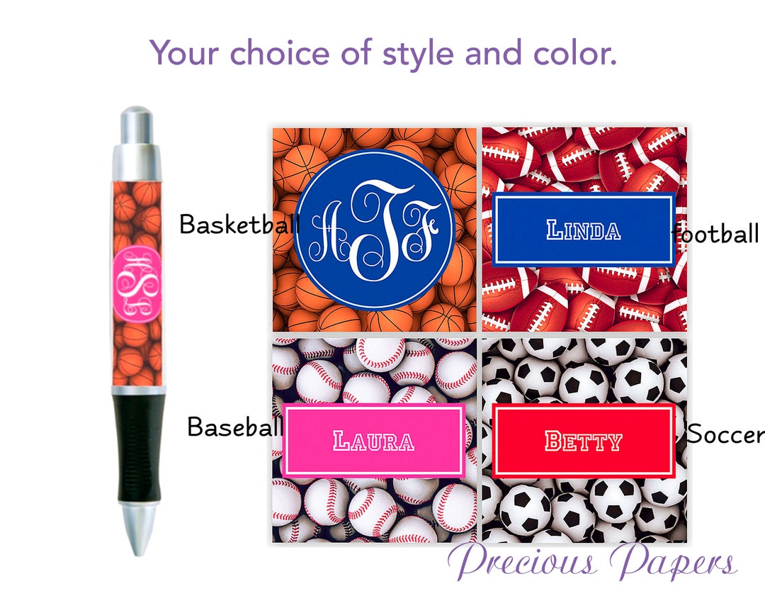 Personalized Football Pen, Soccer Pen, Baseball Pen, Basketball Pen ...