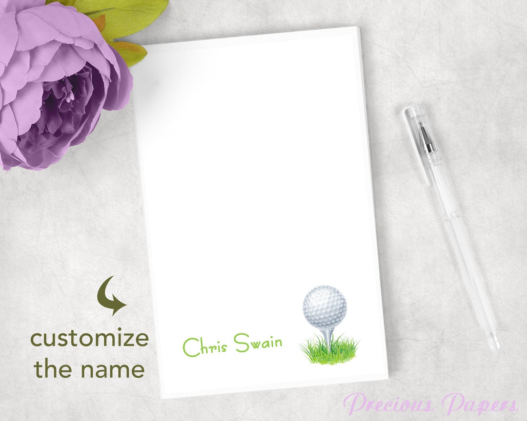 Personalized Golf Notepads Golf Note Pad Golfing Gift Golf Gift - Etsy