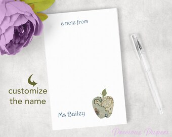Personalized Teacher Note Pads Personalized Teacher Gift Note | Etsy