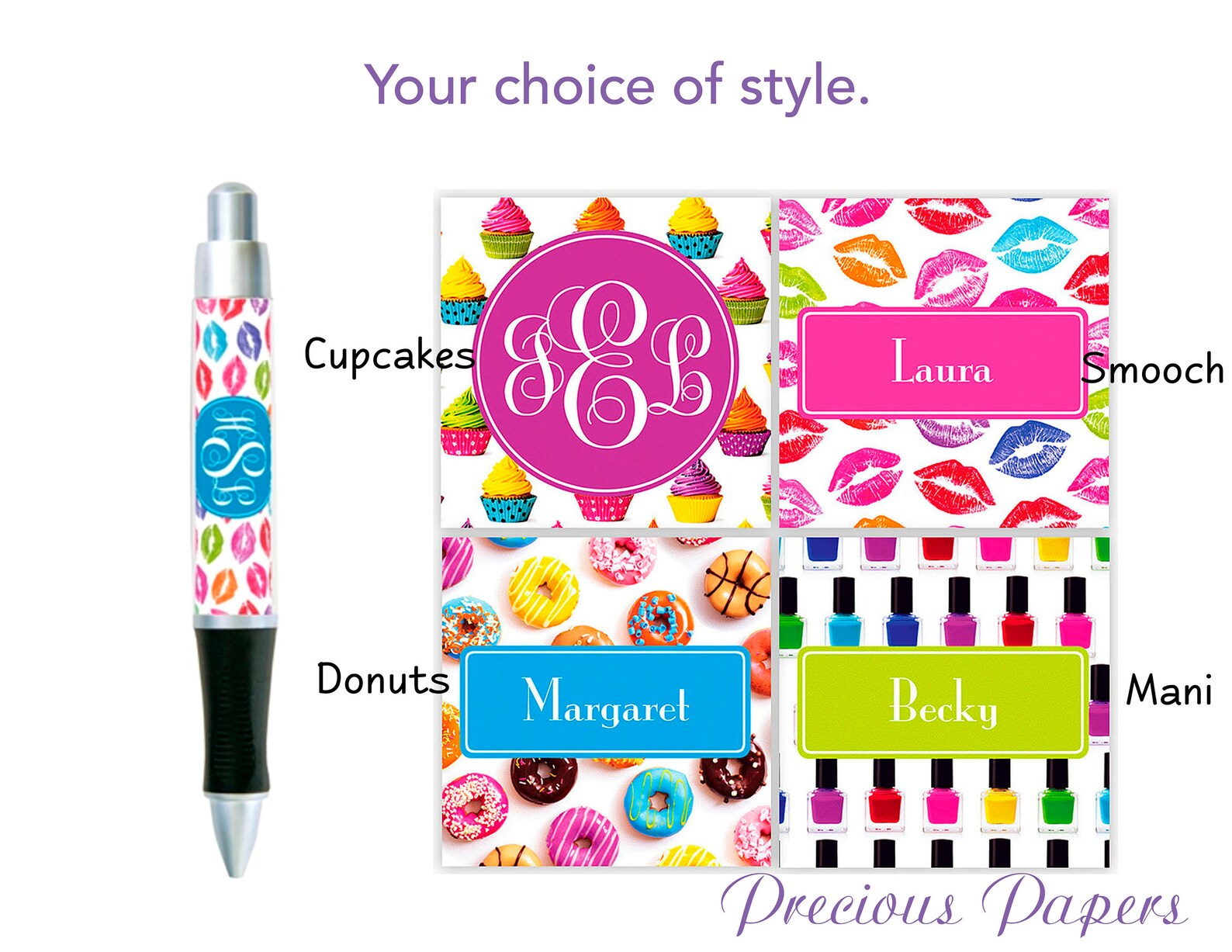 Personalized Teenage Girl Pen, Tween Pen, Teenage Tween Gift, Donut ...