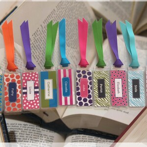 Personalized Bookmarks - Bug Book Marks, Peace Sign Bookmarks ...