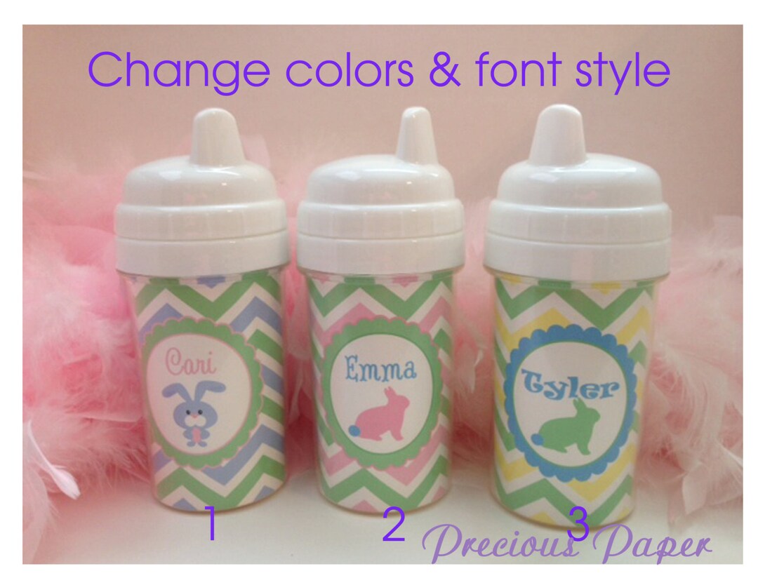 Kids Easter Gifts - Personalized Easter Sippy Cups - Easter Basket ...