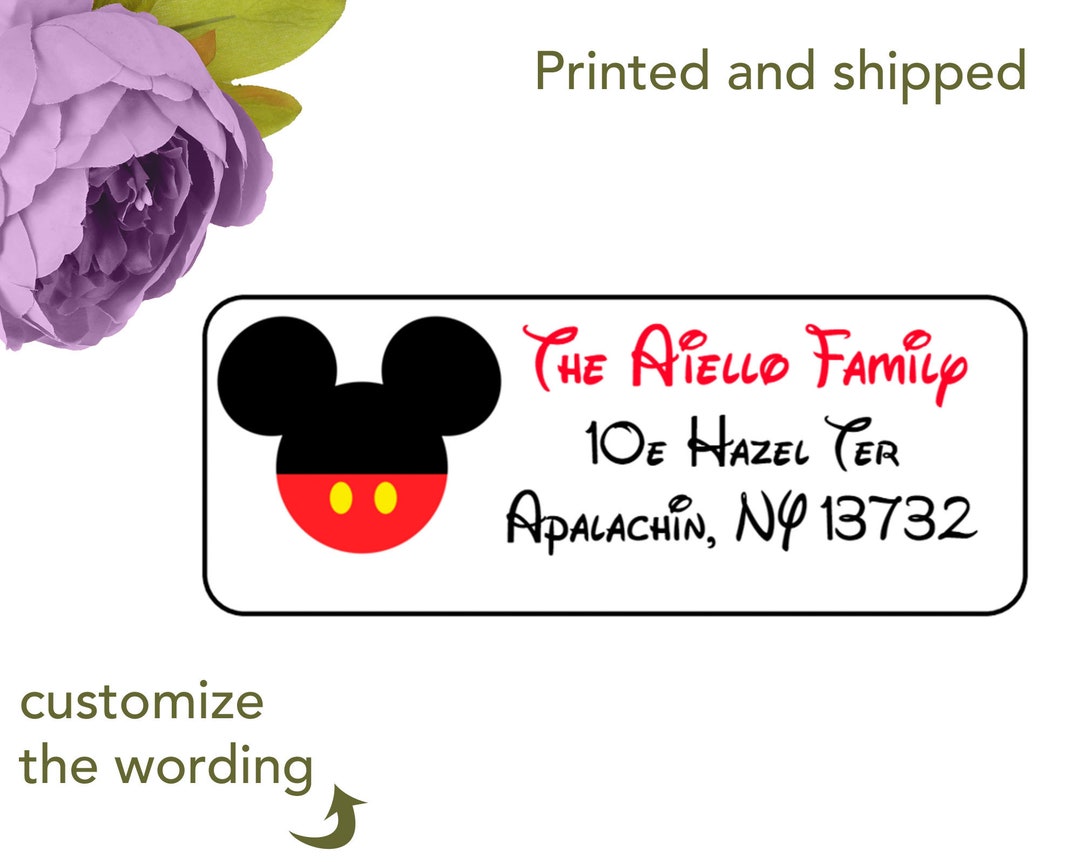 Personalized Mouse Return Address Labels Mouse Stickers - Etsy