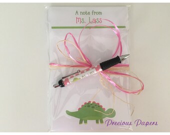 Personalized Sticky Notes With Dinosaur Design and Custom Name - Etsy