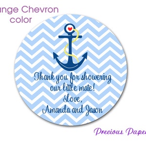 Personalized PRINTED Navy and Green Anchor Stickers Baby - Etsy