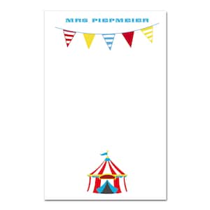 Personalized Circus Theme Note Pads Personalized Teacher Gift - Etsy
