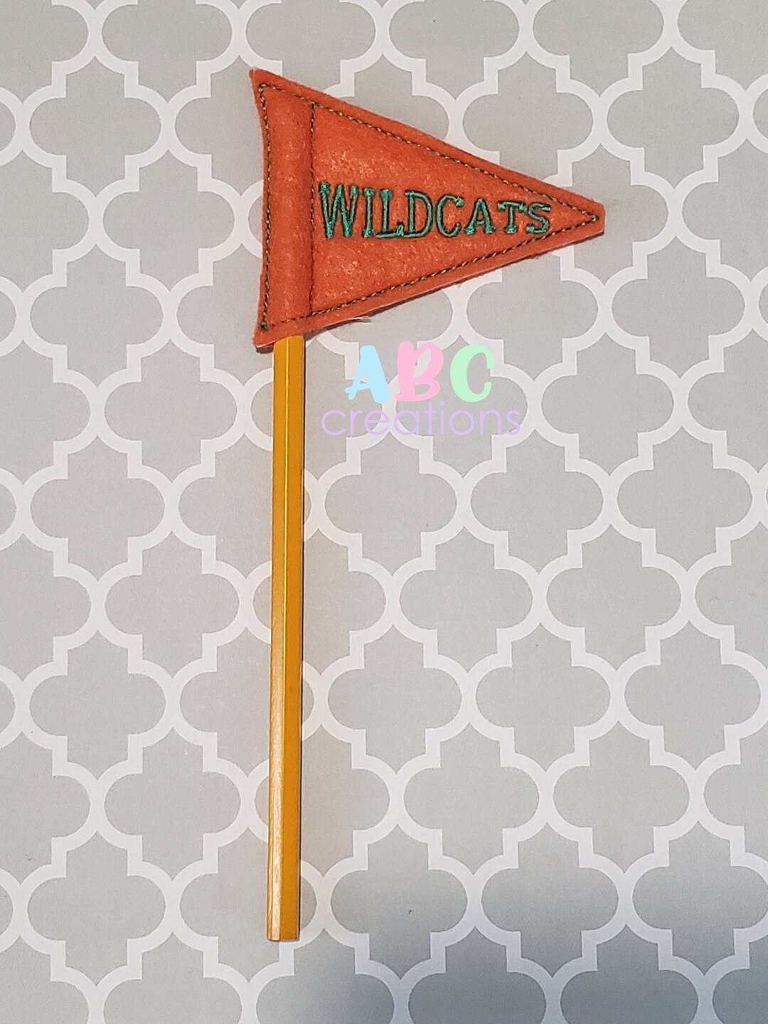 Wildcats Team Pennant Flag Pencil Topper, Flag, Team Flag, Team Pennant ...