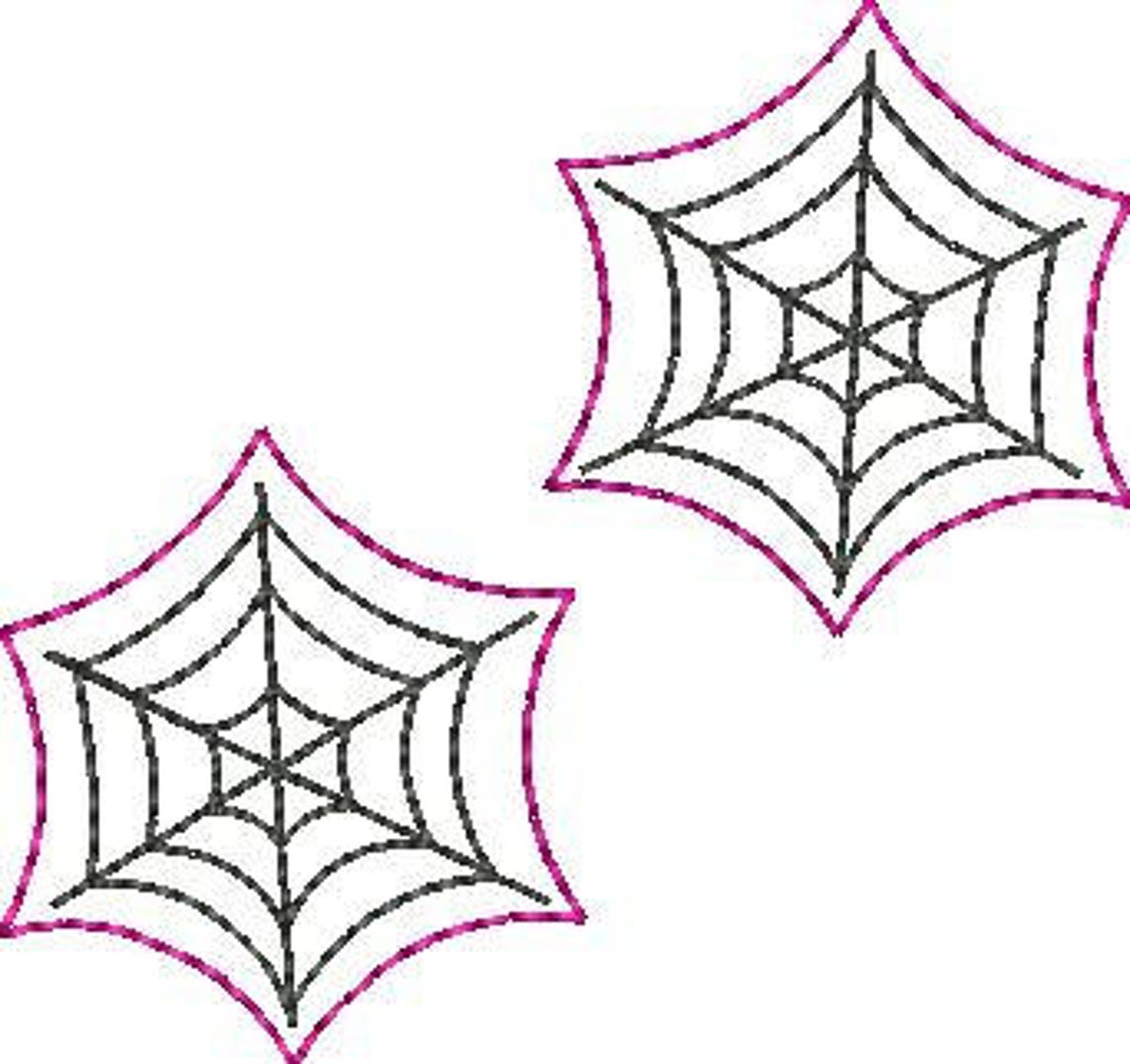 Spider Spider Web Felttie Feltie Felt Hair Bow Clippies in | Etsy