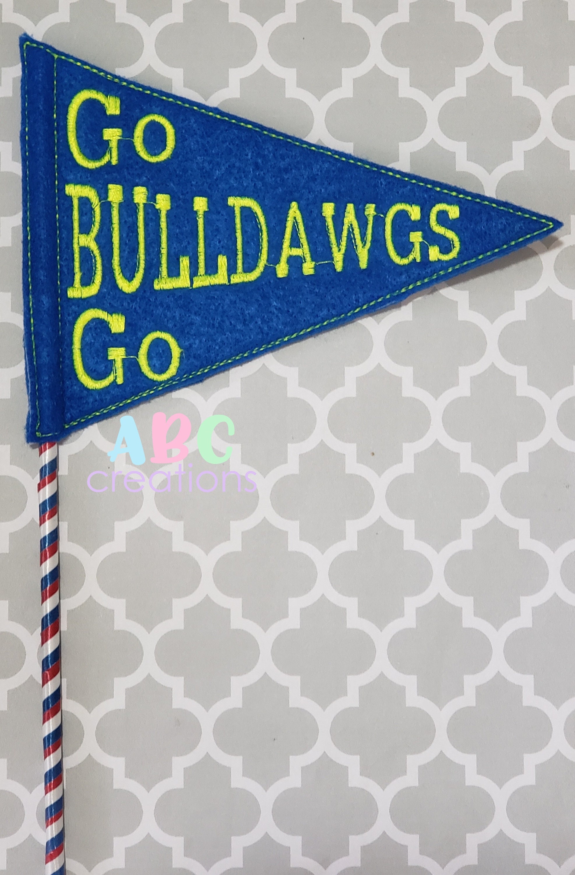 Go Bulldawgs Go Team Pennant Flag Flag Team Flag Team | Etsy