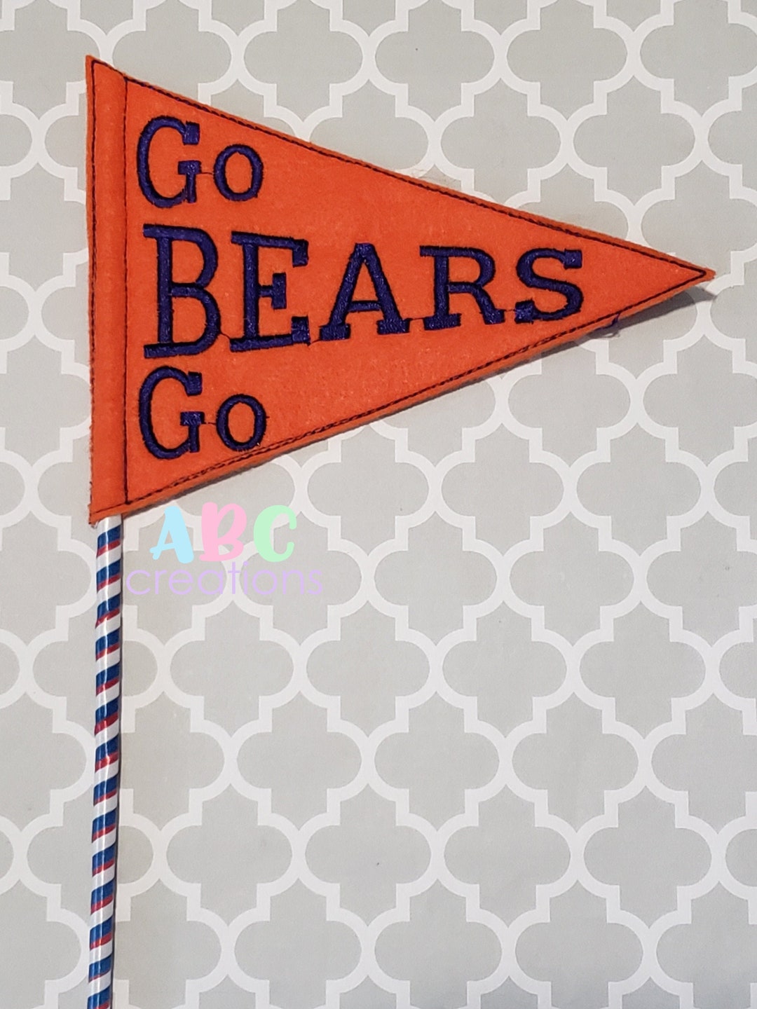 Go Bears Go Team Pennant Flag Flag Team Flag Team Pennant - Etsy
