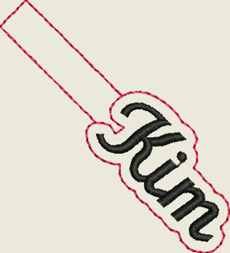 Kim Kim Script Kim Script Custom Custom Name Key Chain - Etsy