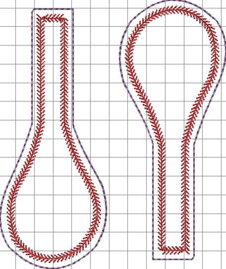 Baseball Skin Embroidery Design 5x7 Single Multi Files - Etsy
