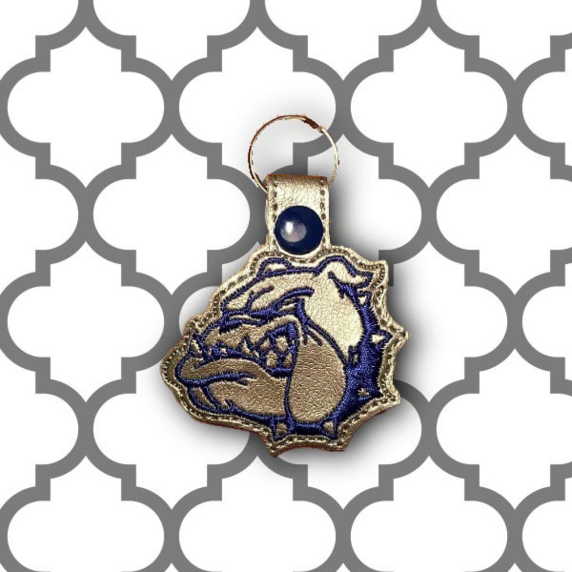 Bulldog Military Marines School Mascot Key Chain Key Fob - Etsy