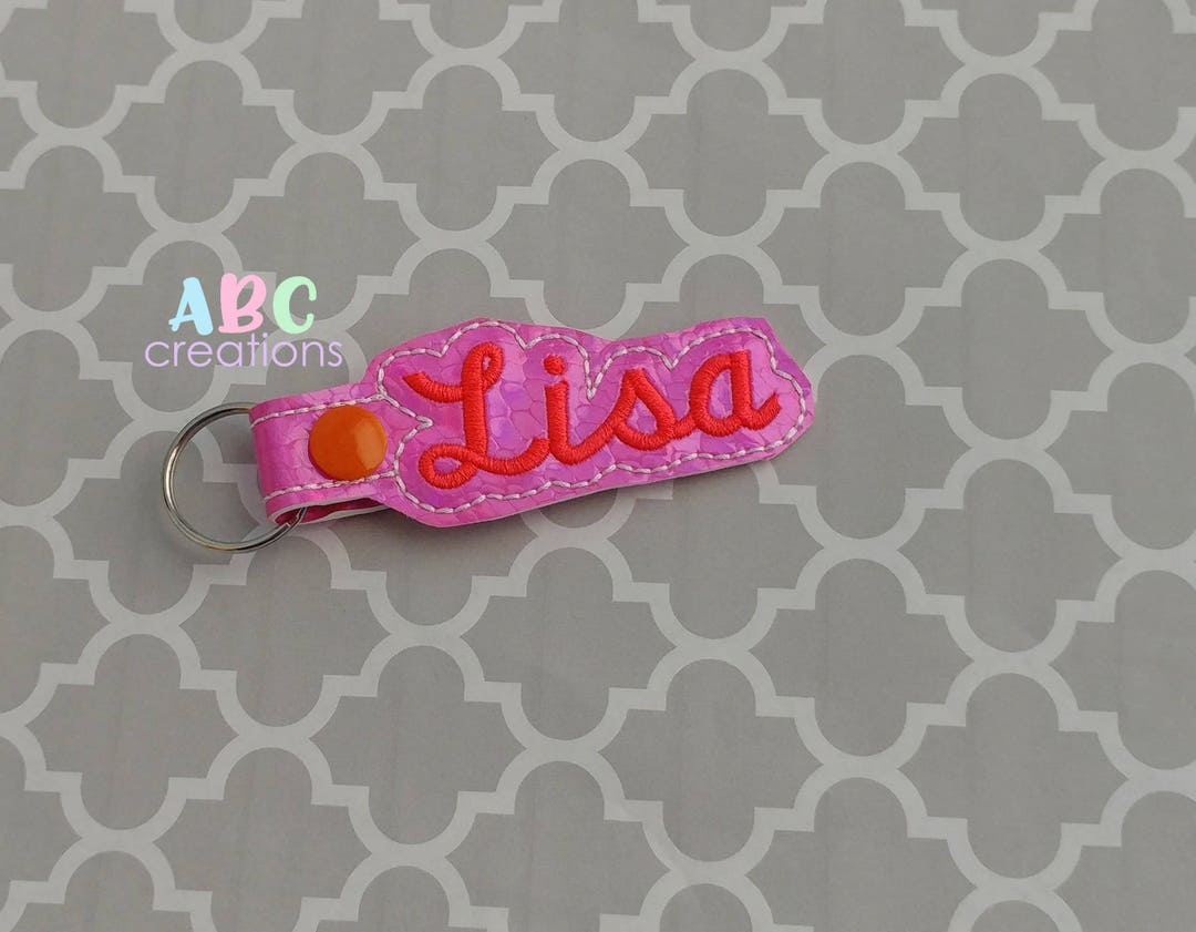 Lisa, Lisa Script, Lisa Script Custom, Custom Name, Key Chain, Key Fob ...