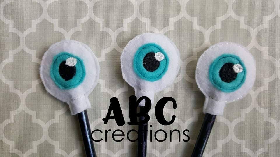 Eyeball Googly Eye Pencil Topper in the Hoop Machine - Etsy UK