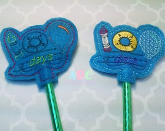 Monkey Pencil Topper Embroidery Design Monkey Pencil Topper - Etsy