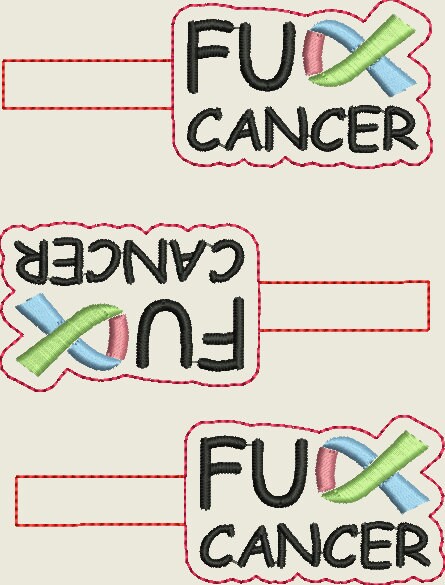 FU Cancer Ribbon Snap Tab Cancer Awareness Cancer Ribbon - Etsy UK