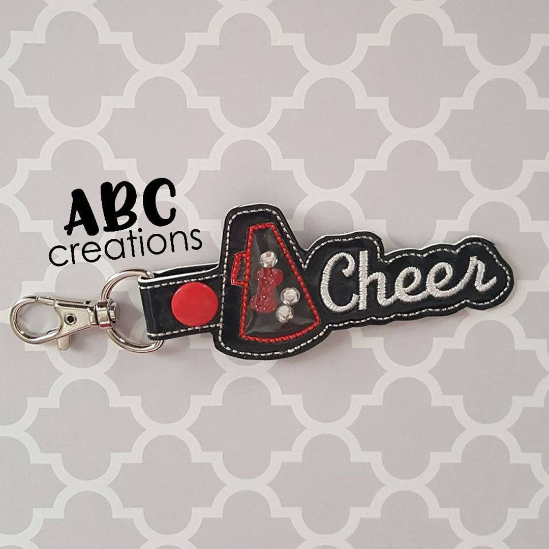 Cheer Charm Holder Key Chain, Charm Holder Snap Tab, Charm Holder, Key ...